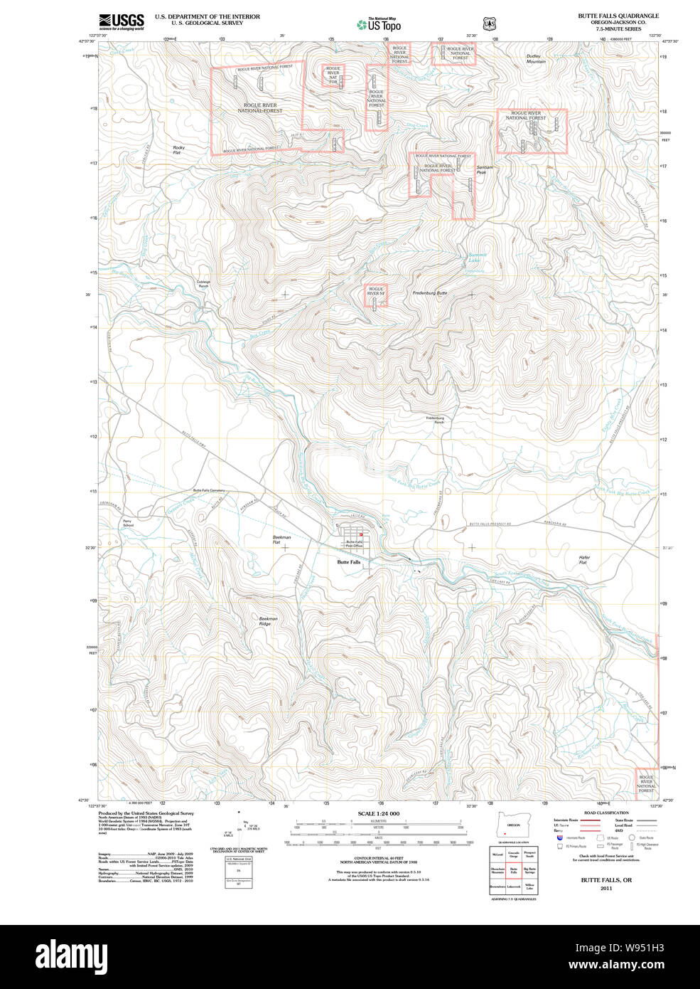 Map of butte Cut Out Stock Images & Pictures - Alamy