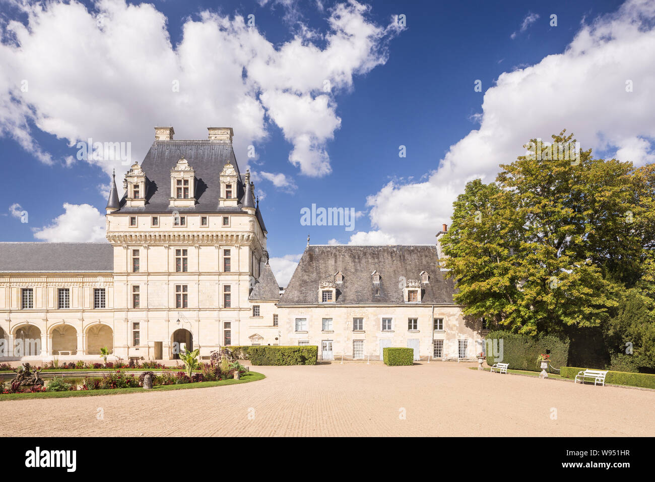 Chateau de Valencay in the Loire Valley, France. Dating from 1540, the ...