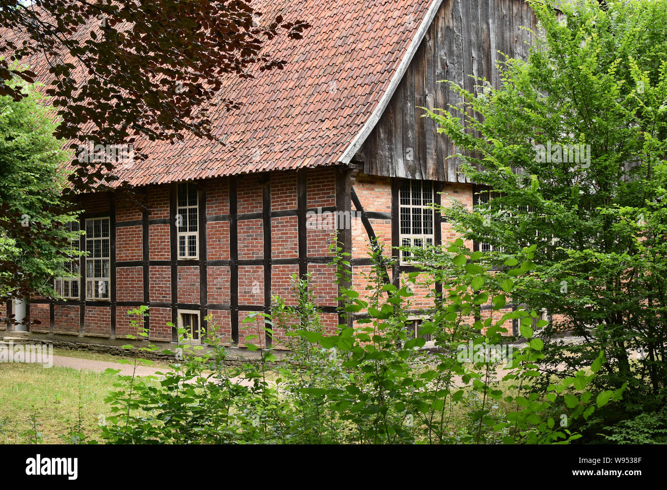 Old German medieval village in the forest. Germany Stock Photo - Alamy