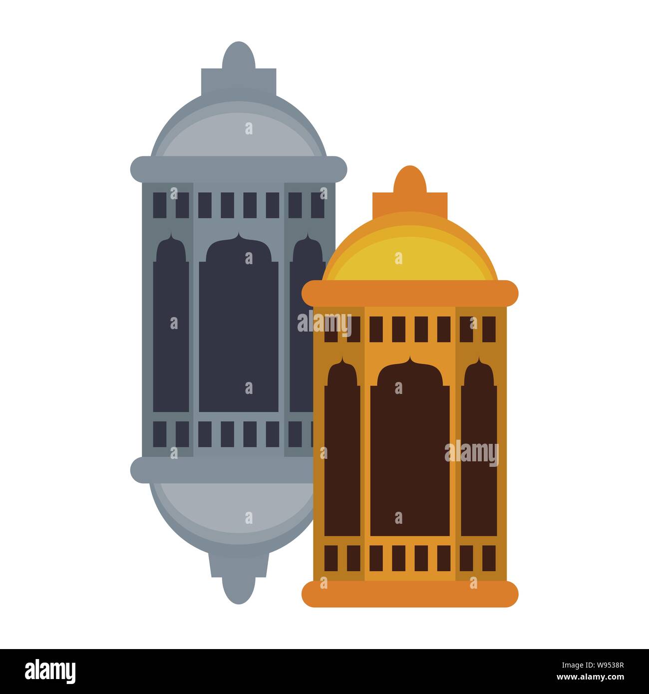 lanterns decoration festival lamps cartoon Stock Vector Image & Art - Alamy