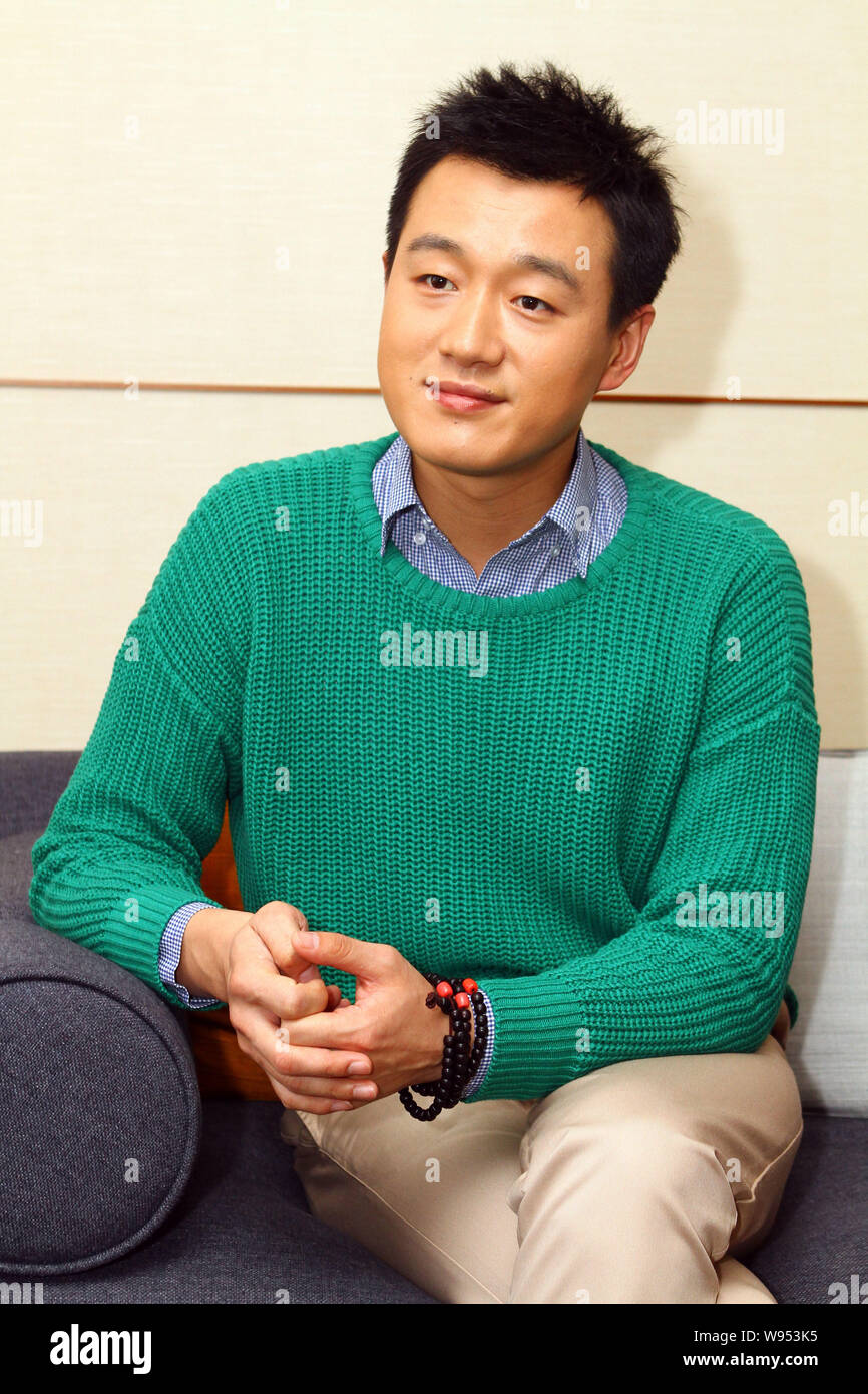 Chinese actor Tong Dawei is pictured during a press conference for the ...