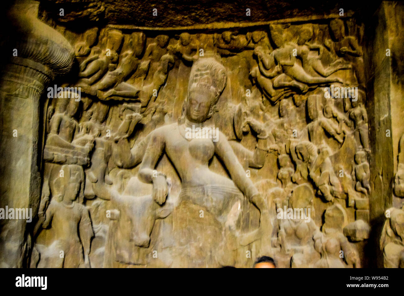 Elephant caves a famous landmark in Mumbai India on an Island in ...