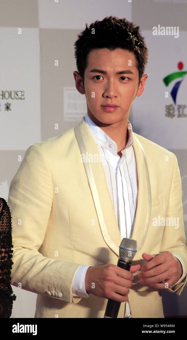 Taiwanese actor Ko Chen Tung arrives for the 12th Chinese Film Media ...