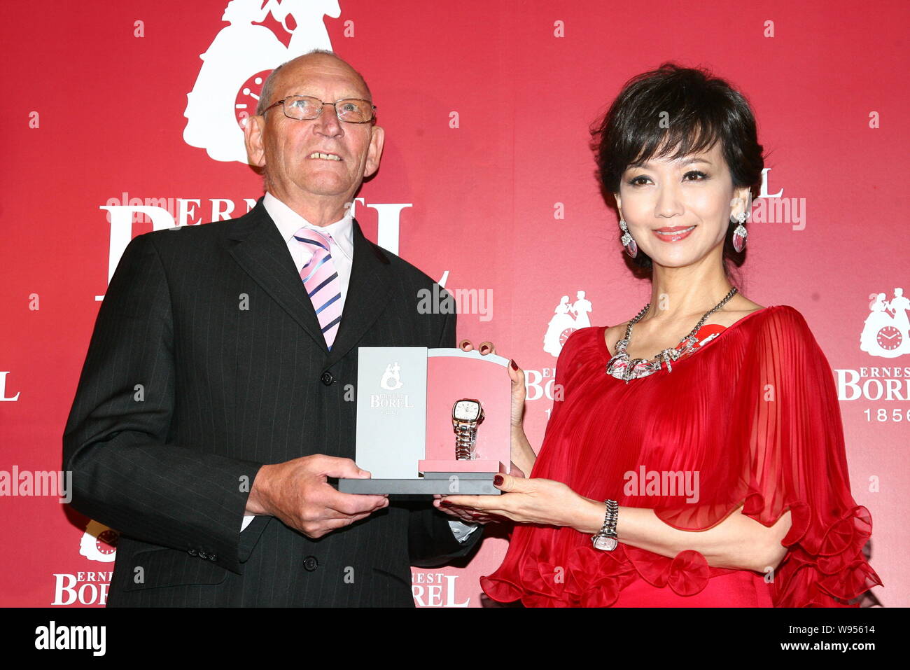 Hong Kong actress Angie Chiu attends a Swiss brand watchs promotional ...