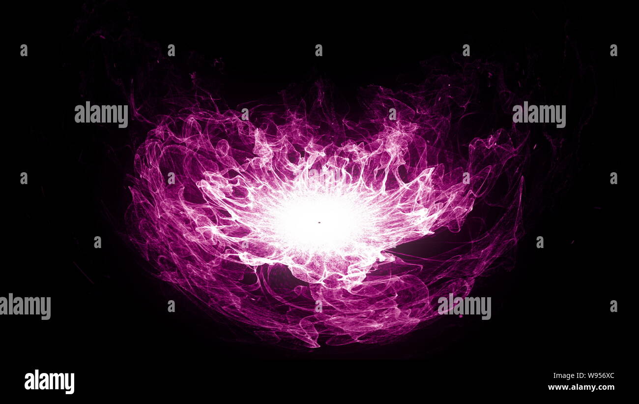 Motion background with sparks explosion and magic dust trail in circle ...