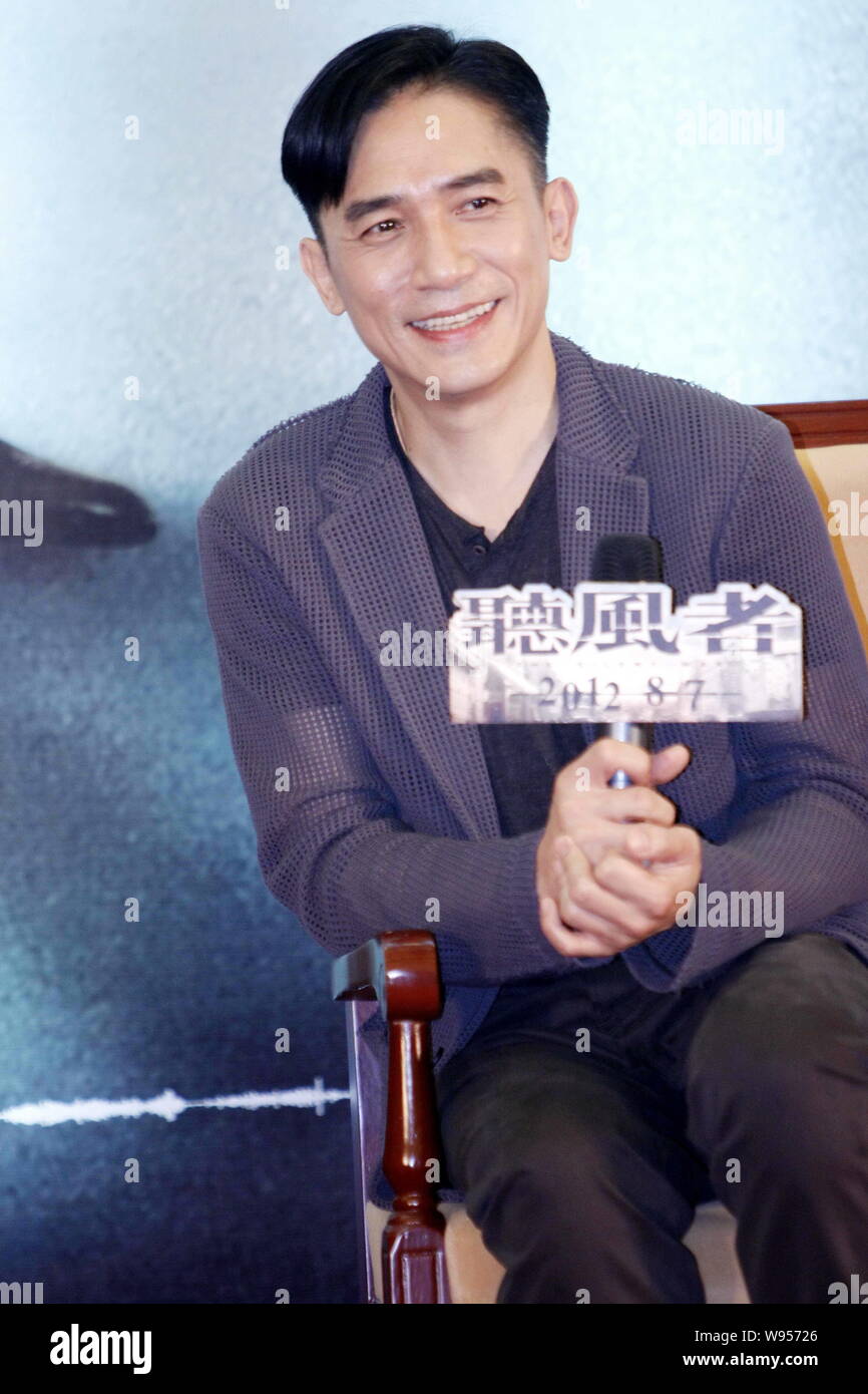 Hong Kong actor Tony Leung attends a press conference for the movie ...
