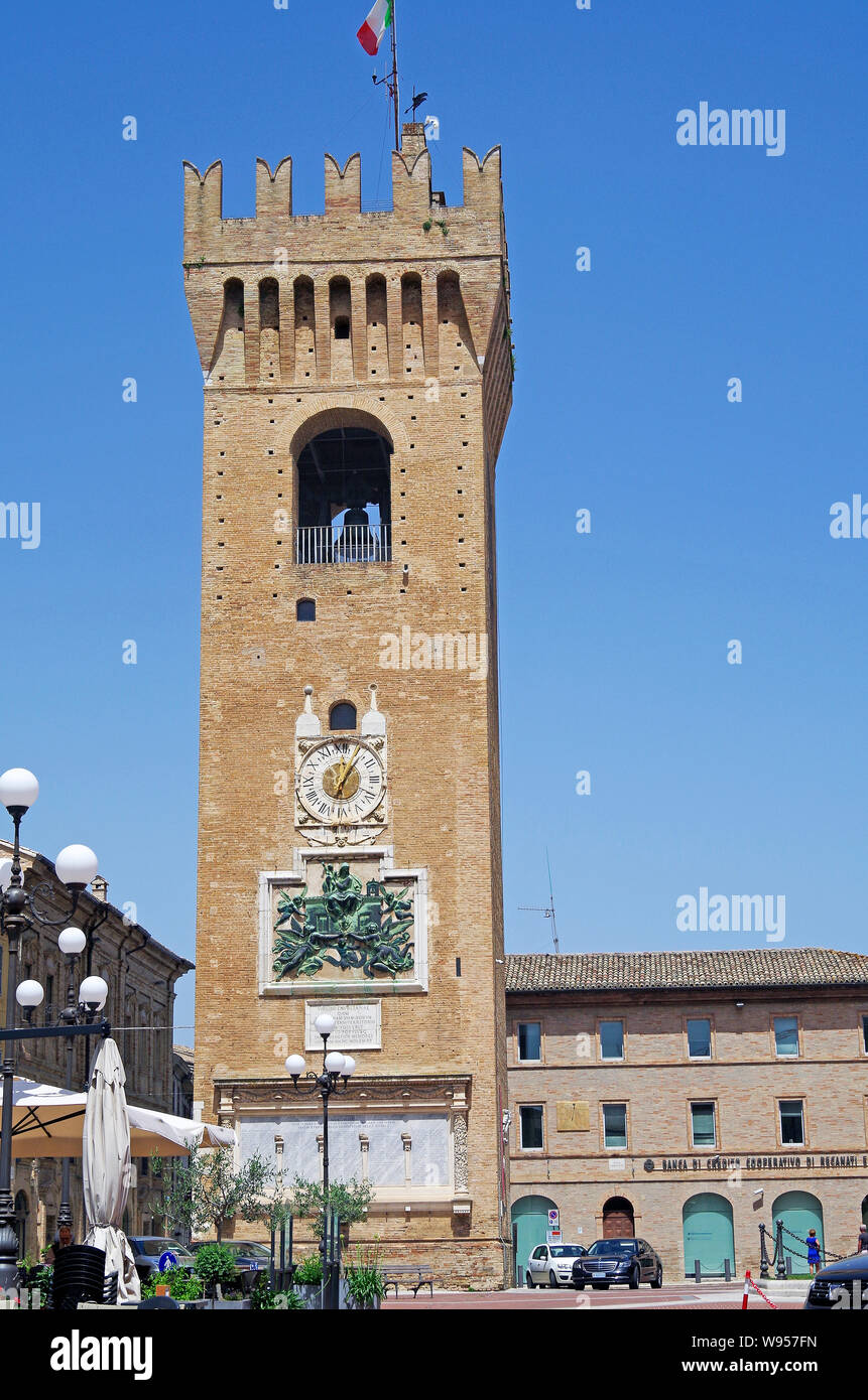 The Torre Civico, City Tower, also as known as the Torre del Borgo, in ...