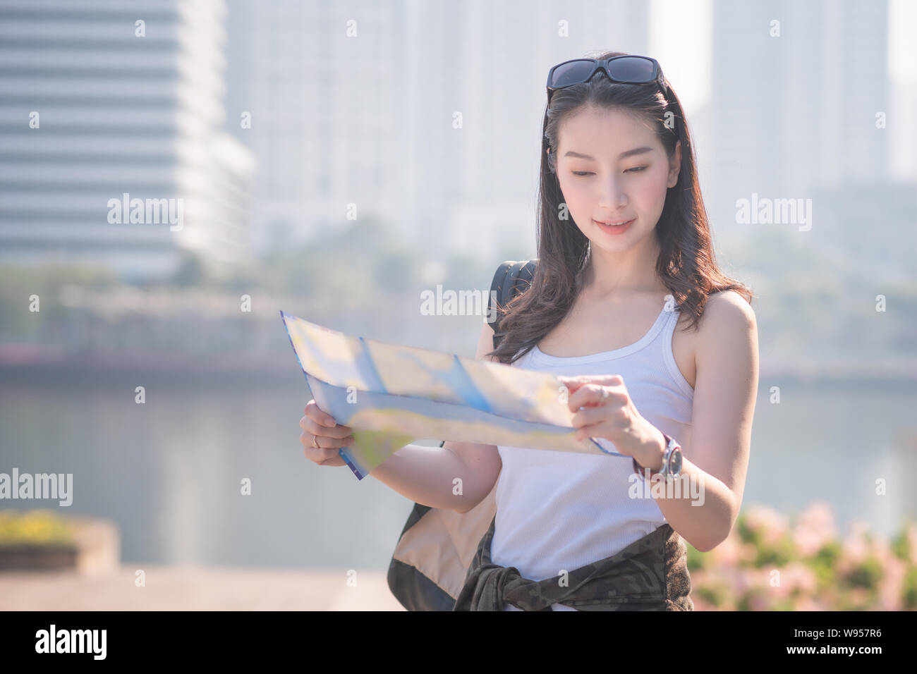 Map Searching Hi Res Stock Photography And Images Alamy