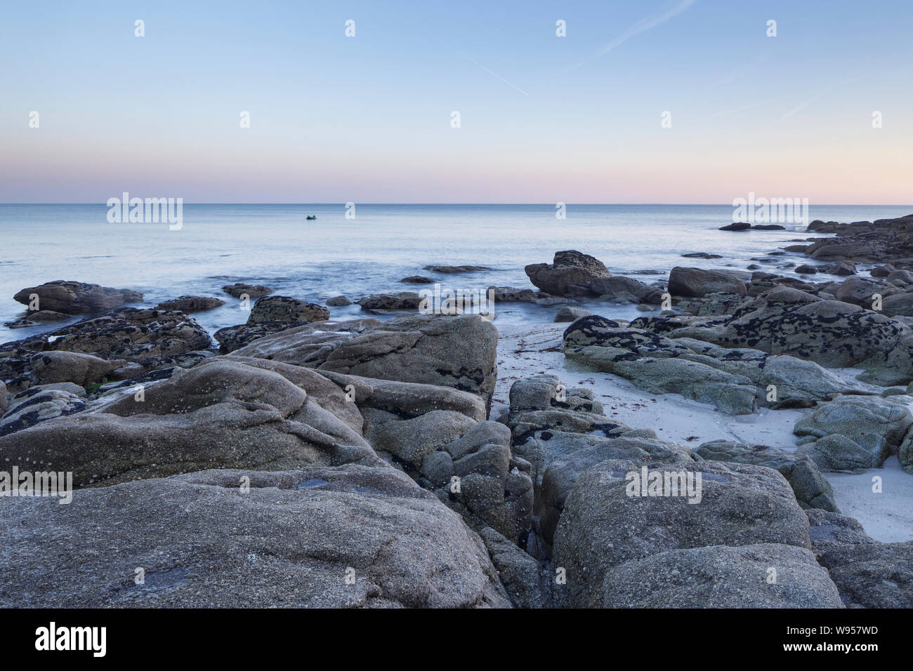 The beach at Beg Meil in Brittany, France Stock Photo - Alamy
