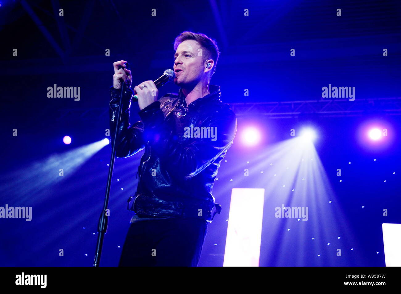Nicky of Irish boy band Westlife performs during the farewell tour ...