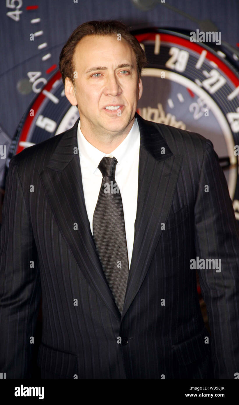 U.S. actor, producer and director Nicolas Cage poses at the opening ... U.S. actor, producer and director Nicolas Cage poses at the opening ...