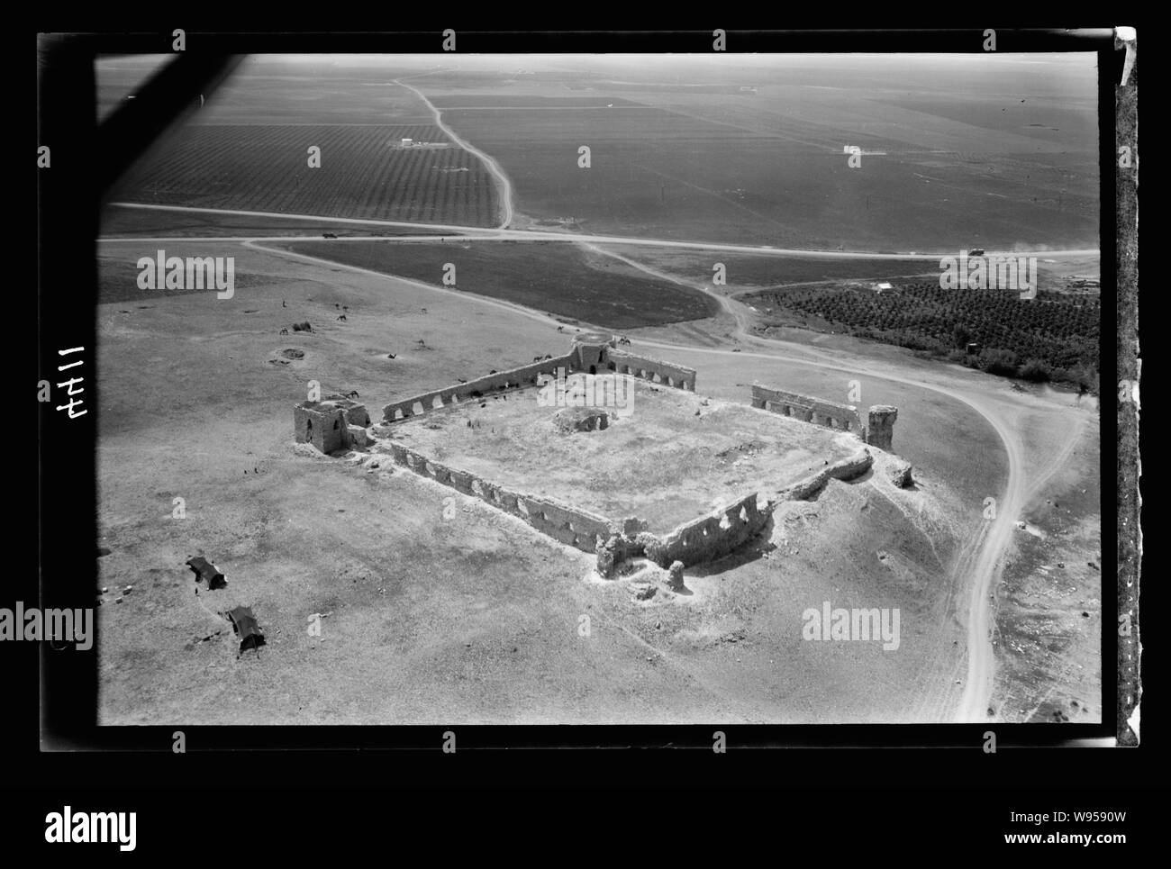 Air views of Palestine. Air route over Cana of Galilee, Nazareth, Plain ...