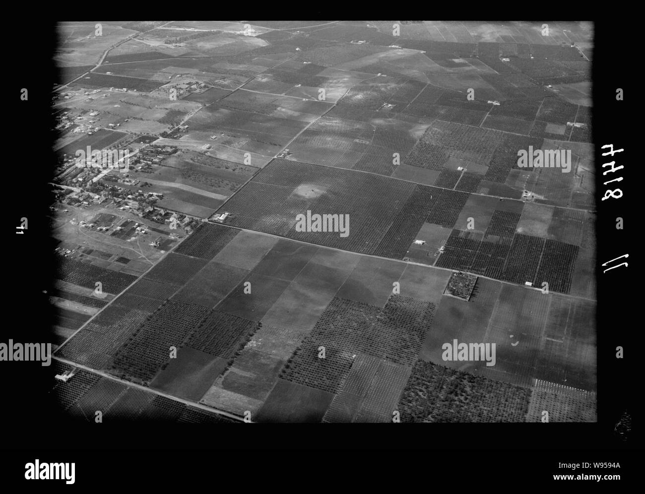 Air views of Palestine. Air route over Cana of Galilee, Nazareth, Plain ...