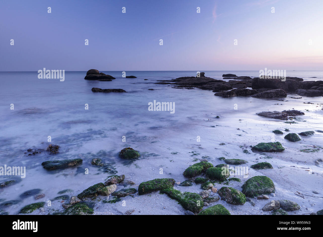 The beach at Beg Meil in Brittany, France Stock Photo - Alamy