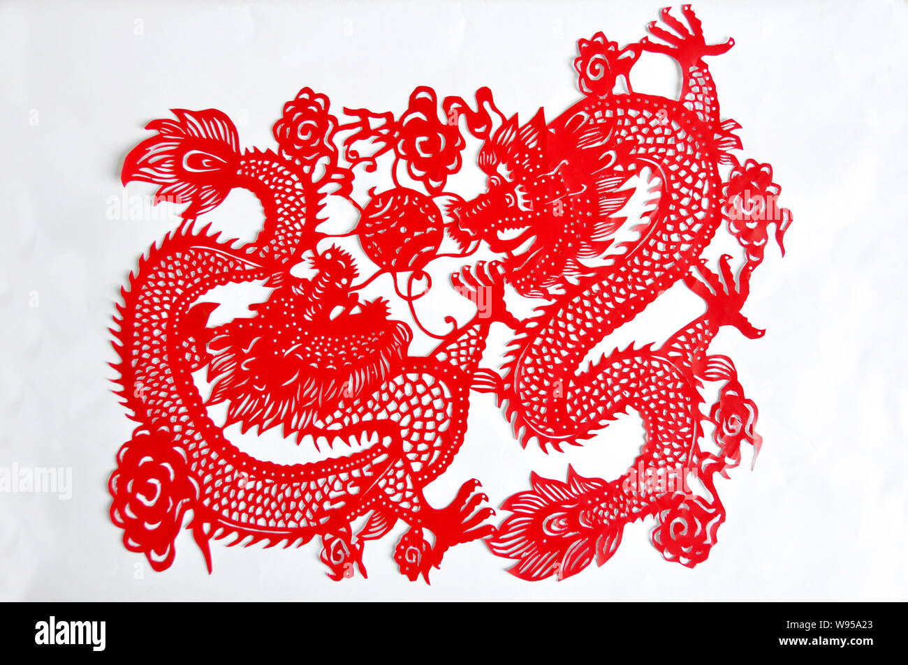 Paper-cut of the dragon Stock Photo - Alamy