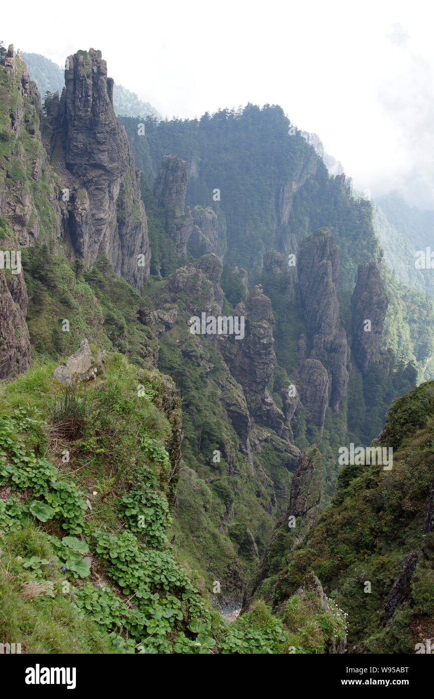 --FILE--Landscape of Shennongjia in central Chinas Hubei province, 10 ...