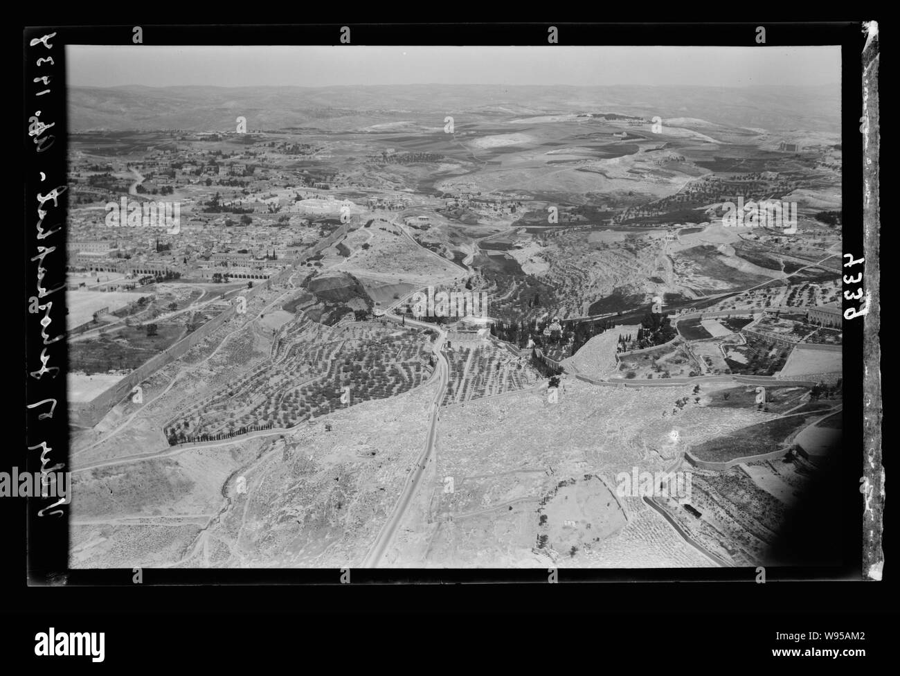 Air views of Palestine. Jerusalem from the air (The Old City ...