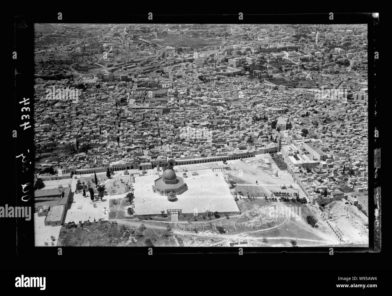 Air views of Palestine. Jerusalem from the air (The Old City ...