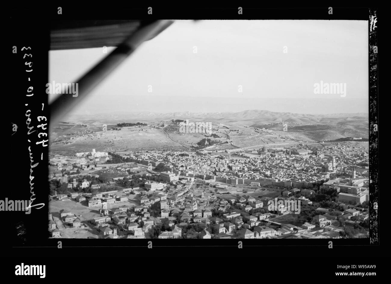 Air views of Palestine. Jerusalem from the air (The Old City ...