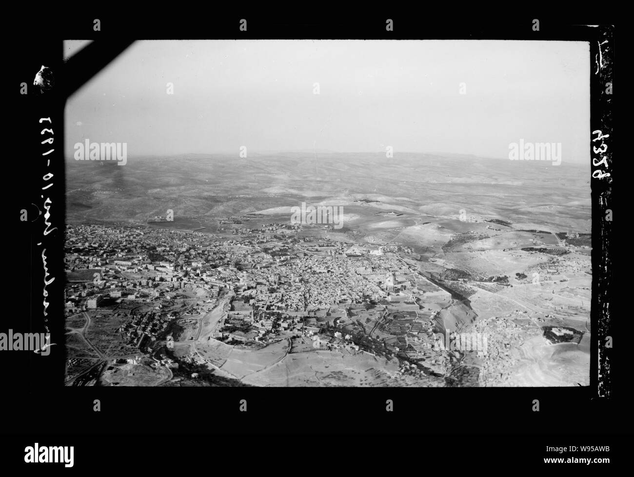 Air views of Palestine. Jerusalem from the air (The Old City ...