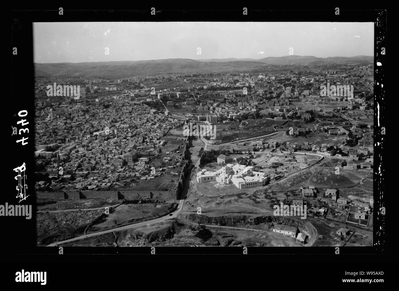 Air views of Palestine. Jerusalem from the air (The Old City ...