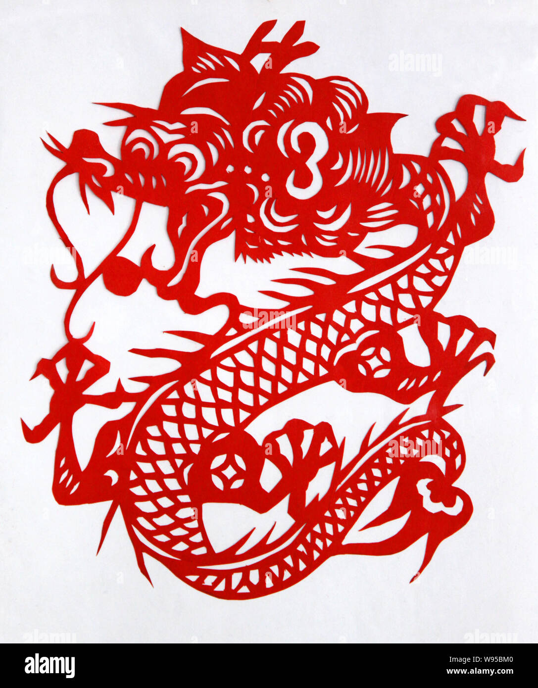 Paper-cut of the dragon Stock Photo - Alamy