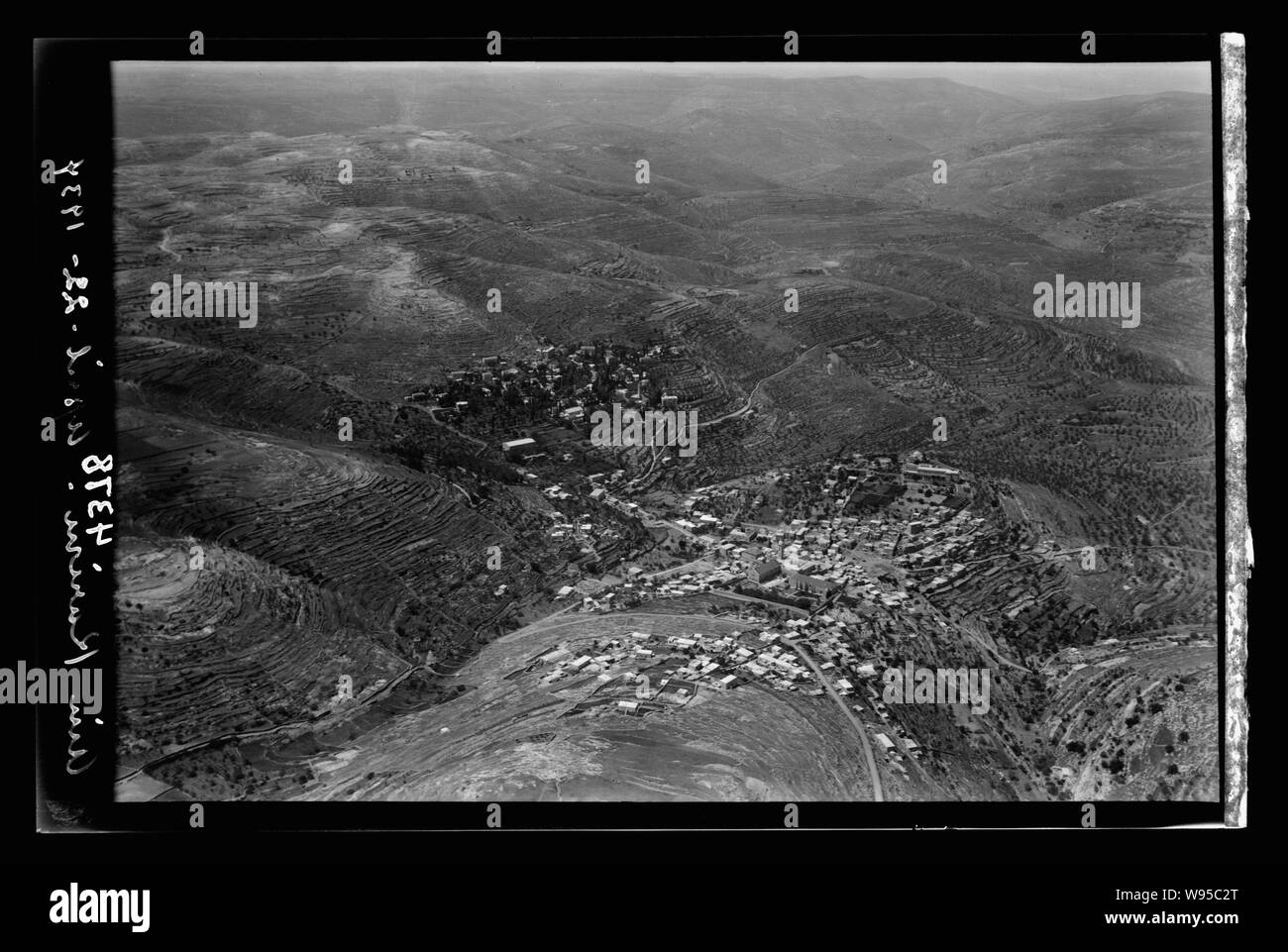 Air views of Palestine. Various points of interest around Jerusalem ...