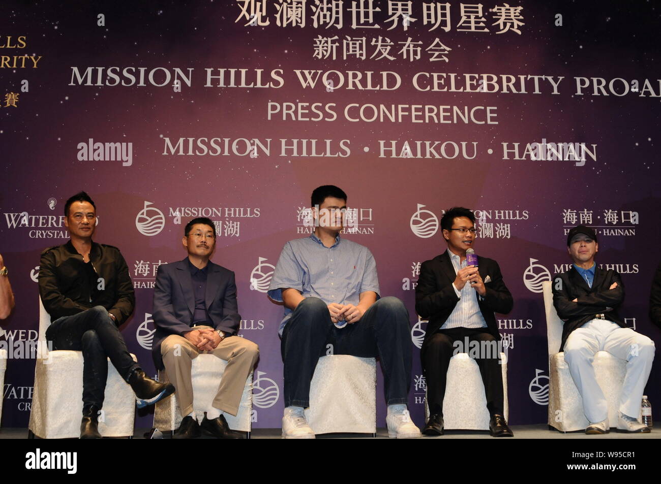 (From left) Hong Kong actor Simon Yam, Chinese director He Ping ...
