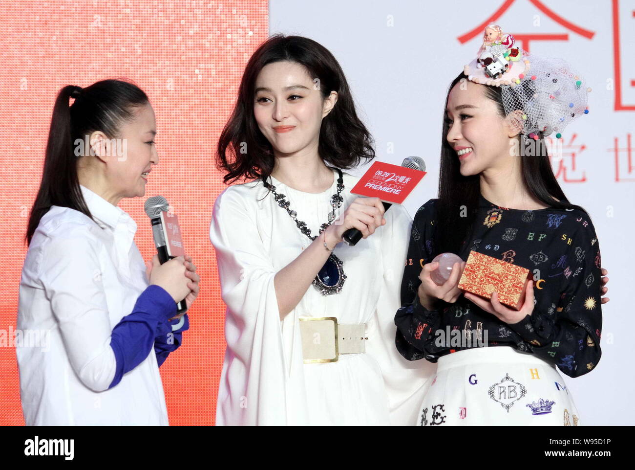 (From left) Chinese director Li Yu, actresses Fan Bingbing and Huo ...