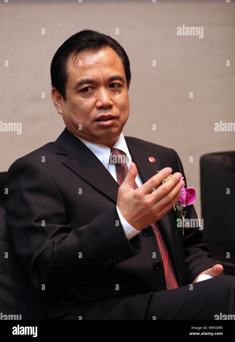 --File--Ren Qinxin, chairman of Citic Heavy Industries, is pictured ...