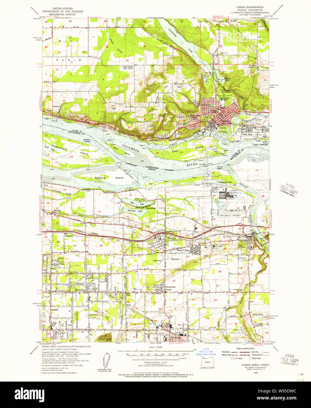 Map of camas hi-res stock photography and images - Alamy