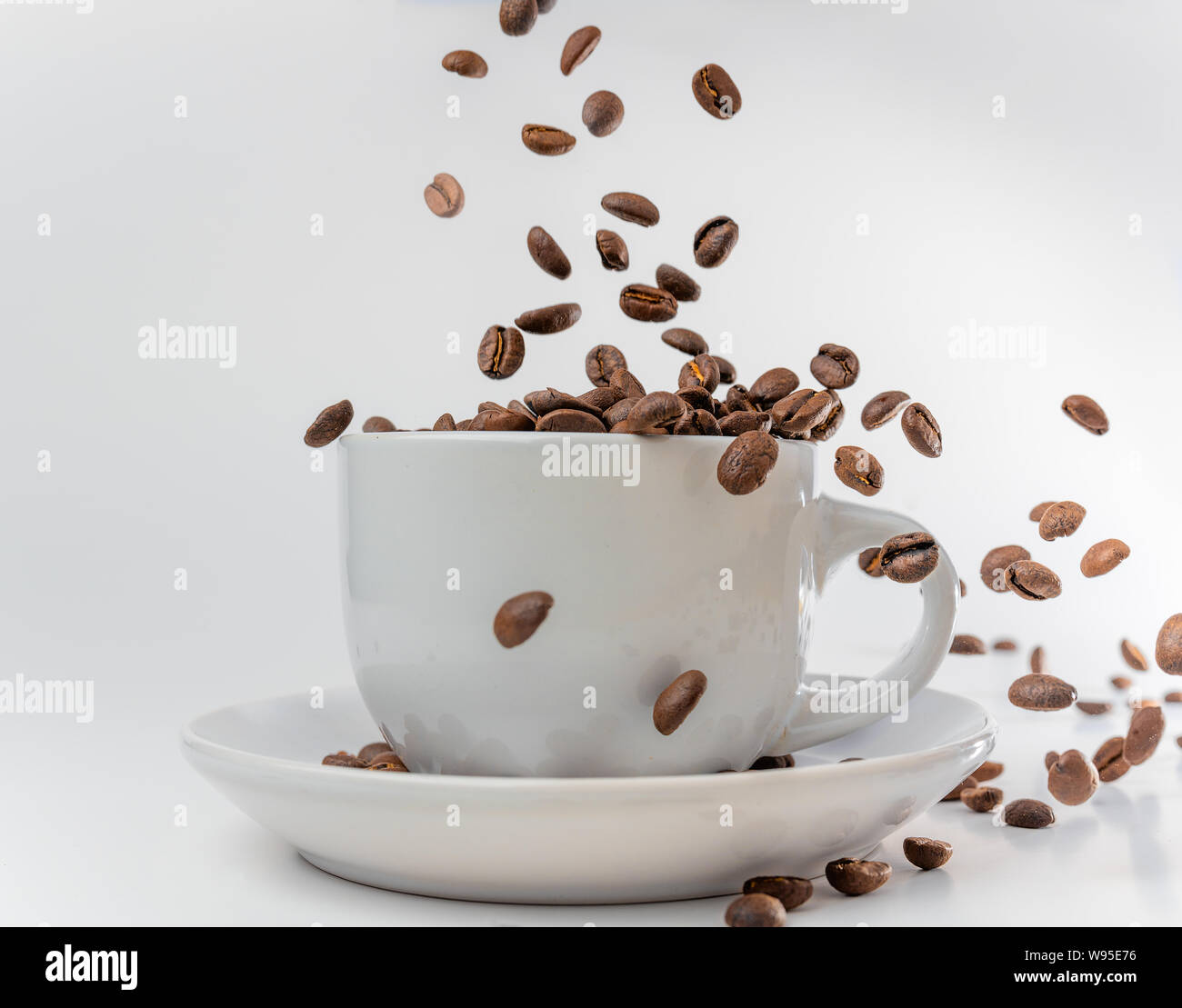 Closeup mocha coffee beans fall hi-res stock photography and images - Alamy