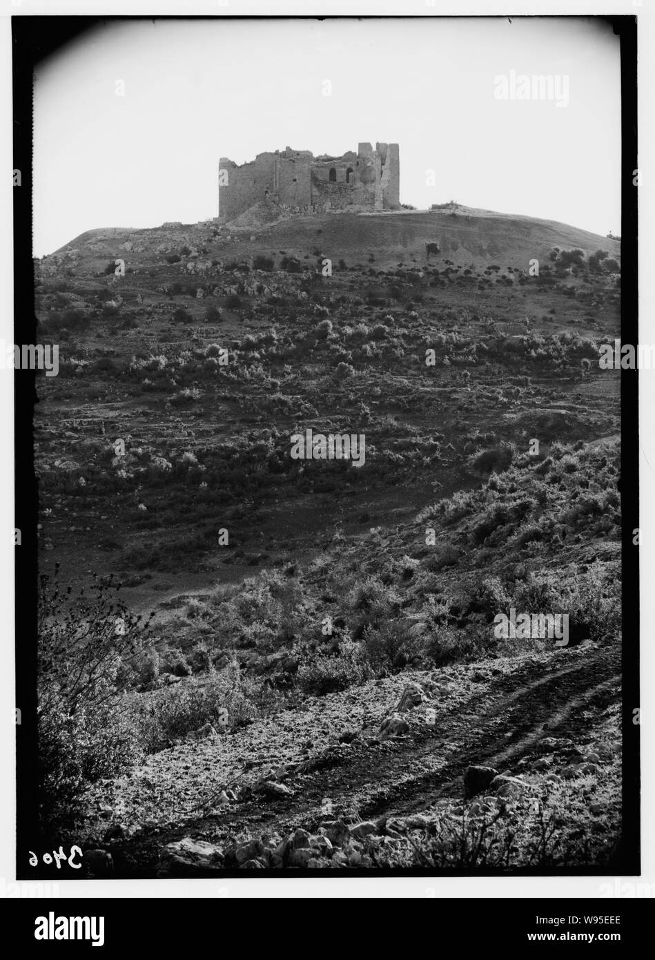 Ajlun district. Kalaat Er-Rabad. As seen from the north Stock Photo - Alamy