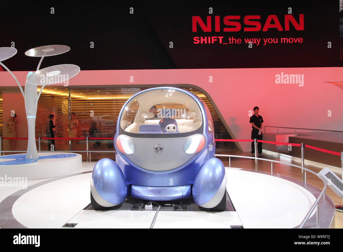 --File--View of the stand of Nissan during an auto show in Guangzhou ...
