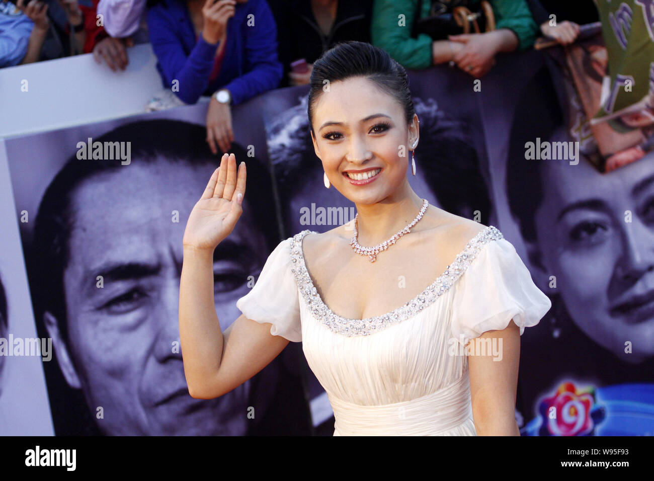 --FILE--Chinese actress Bai Jing arrives for the closing ceremony for ...