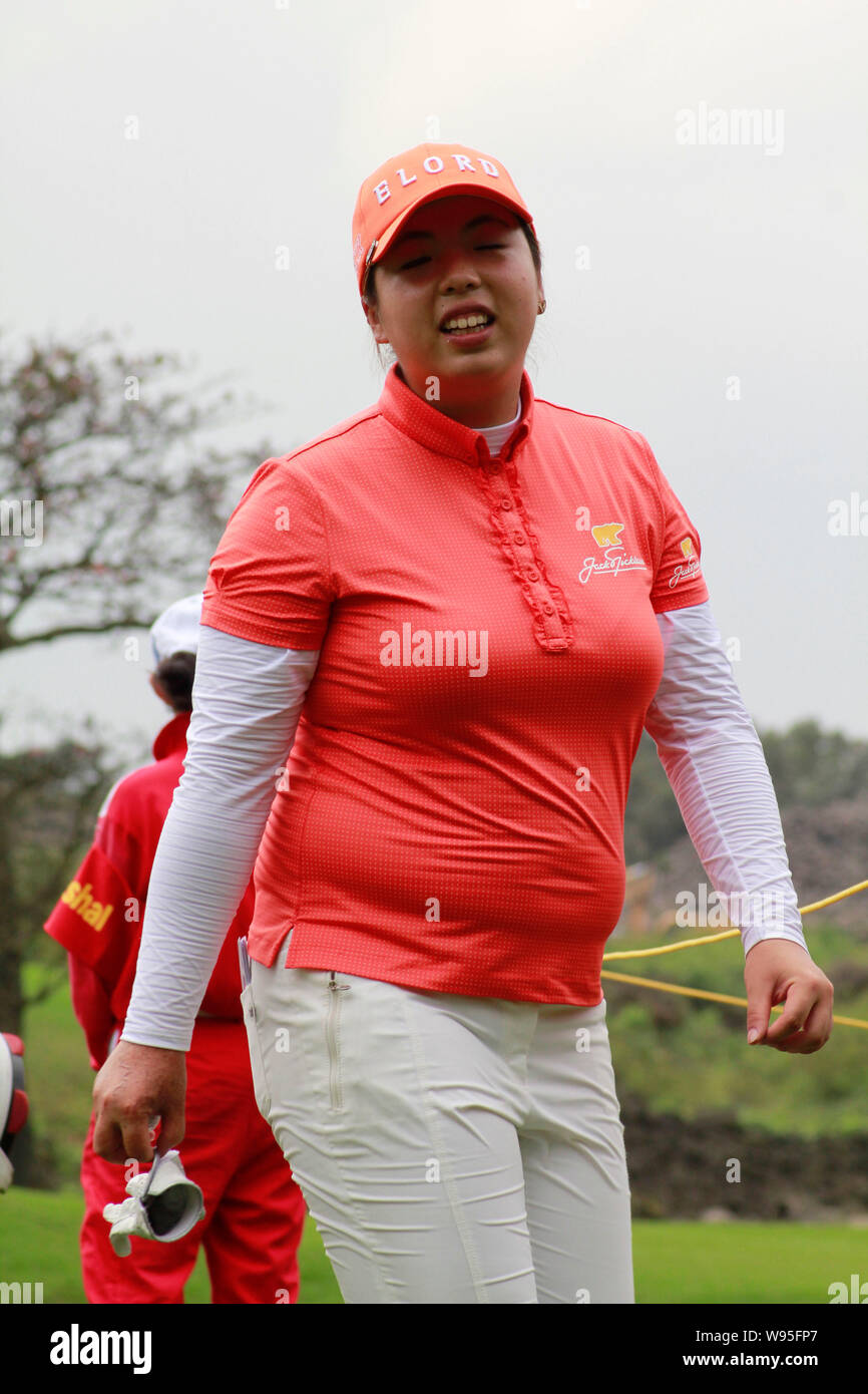 --File--Chinese golf player Feng Shanshan is pictured during the 1st ...