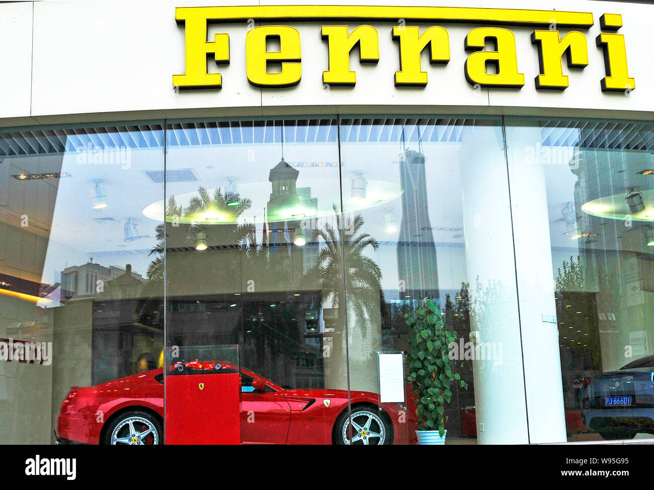 --File--View of a Ferrari store in Shanghai, China, 4 April 2011 ...