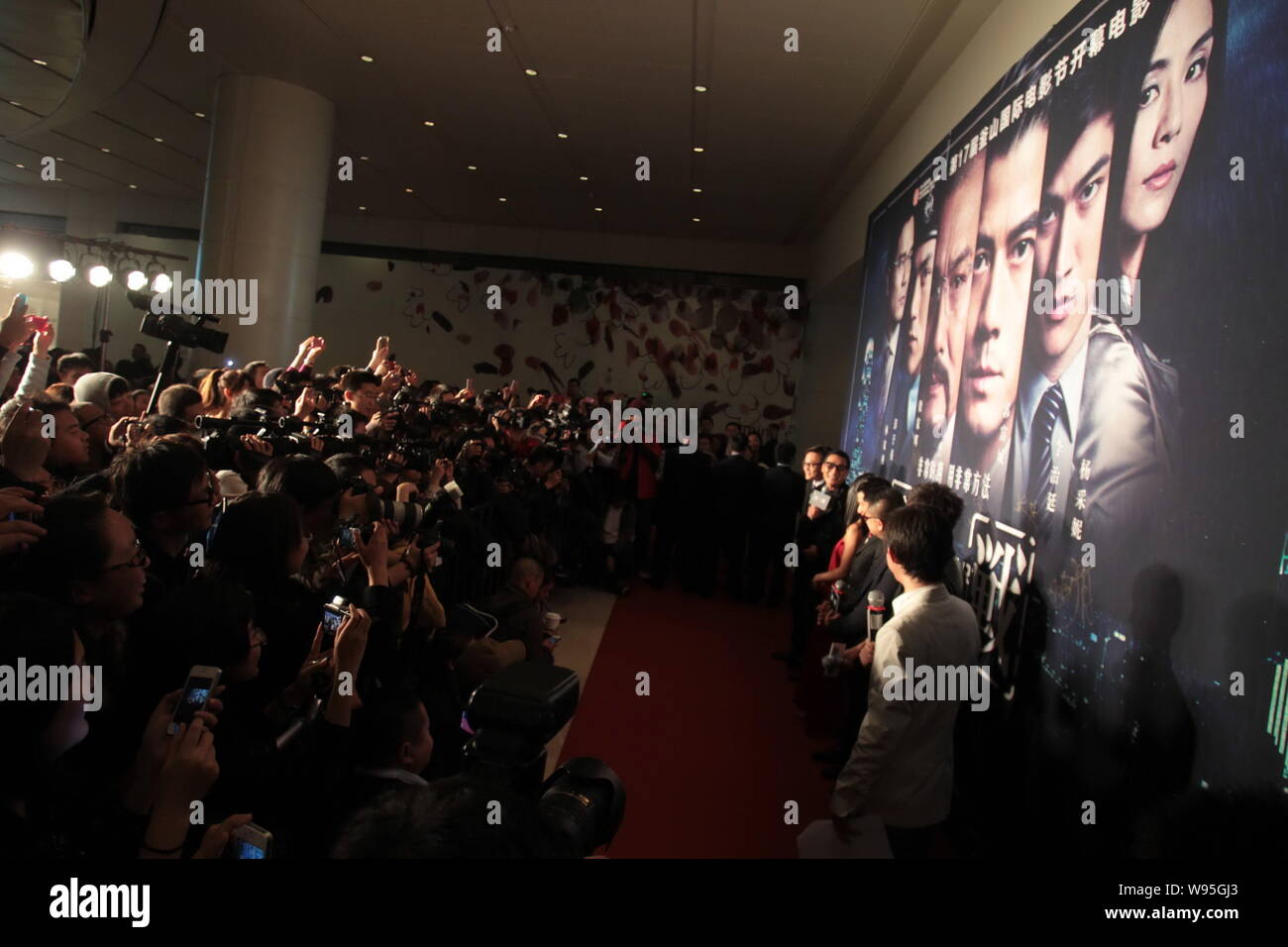 (From left) Hong Kong actor Tony Leung Ka Fai, Hong Kong actress ...