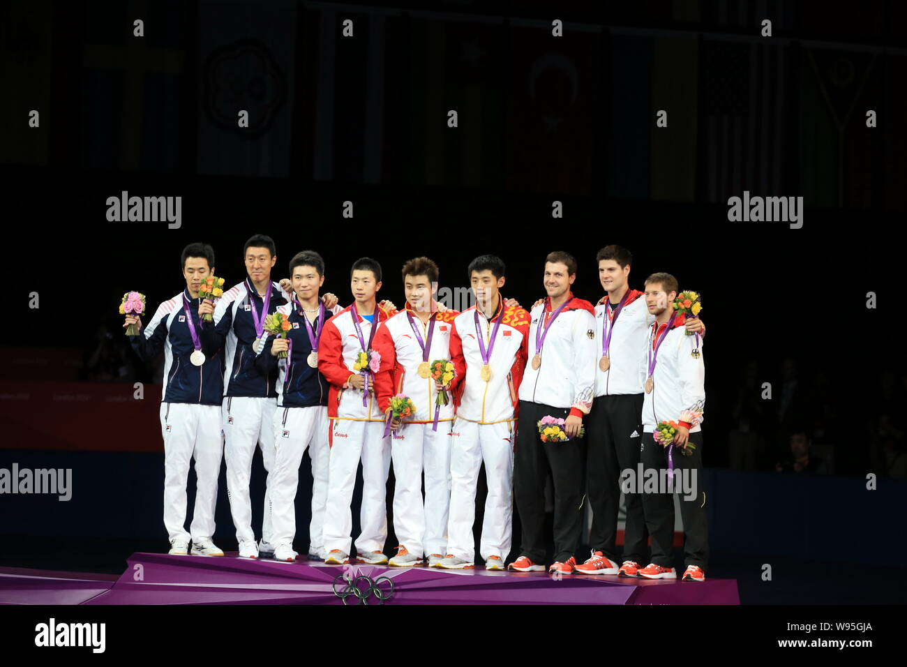 From left to right silver medalists china hi-res stock photography and ...
