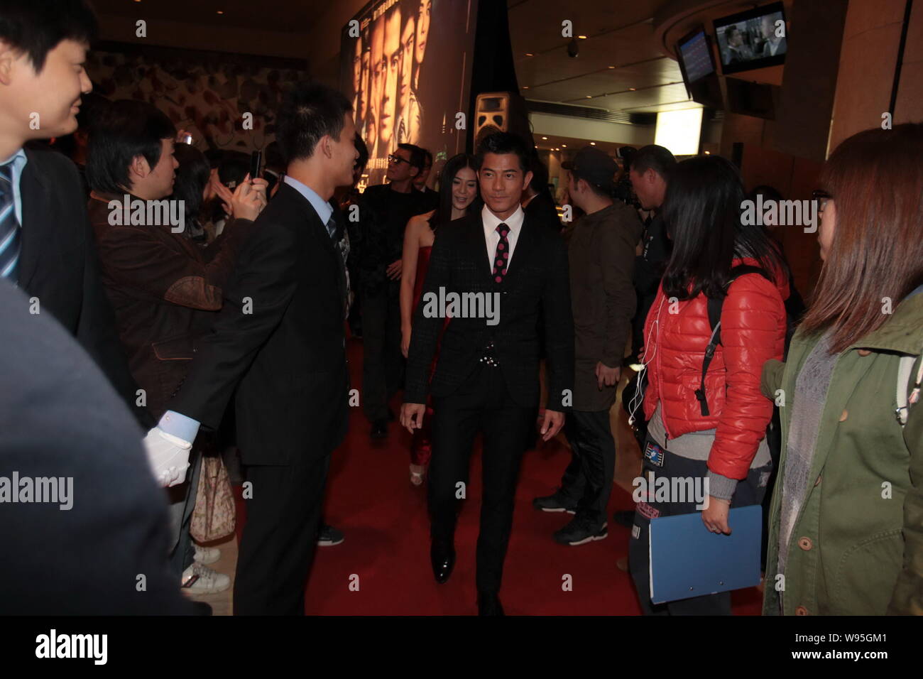 Hong Kong singer and actor Aaron Kwok, Hong Kong actress Charlie Young ...