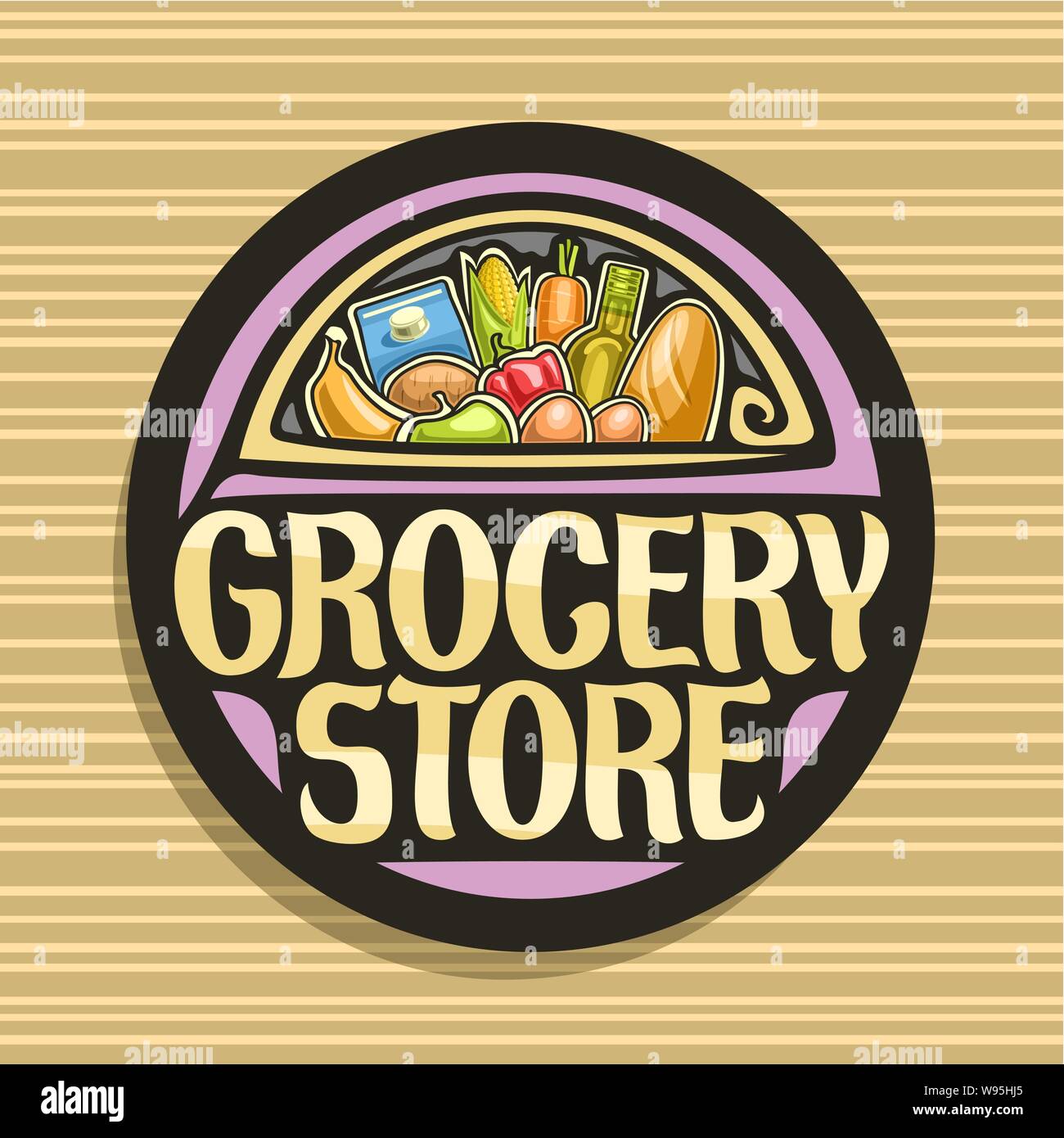 Vector logo for Grocery Store Stock Vector Image & Art - Alamy