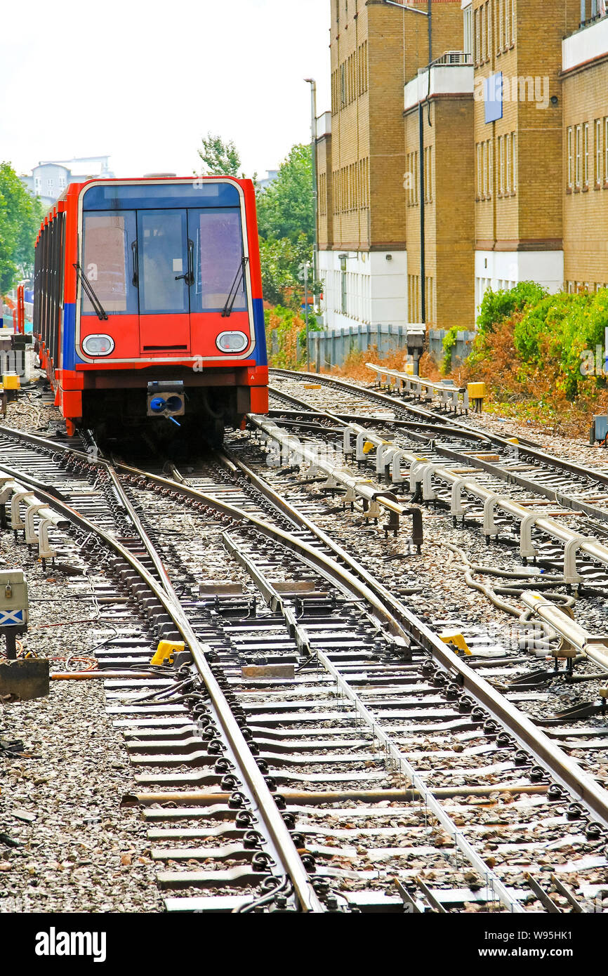 Front view of light rail commuter train Stock Photo - Alamy