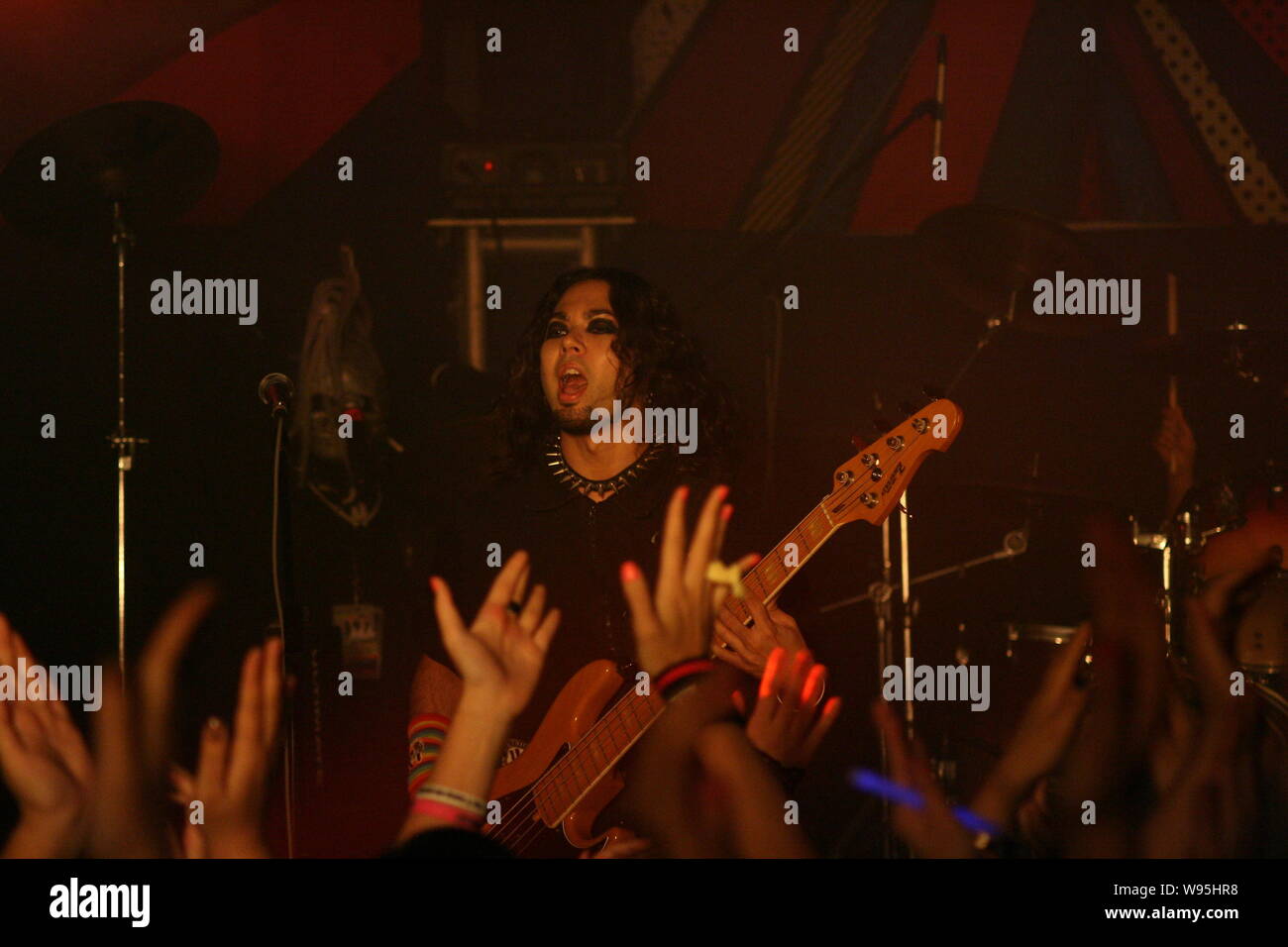 Japanese rock band LM.C performs during the concert in Hong Kong, China ...