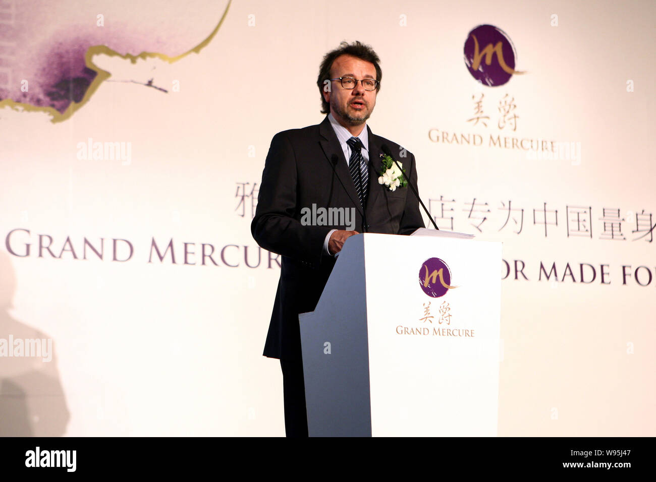 Gregoire Champetier, Chief Marketing Officer of Accor, delivers a ...