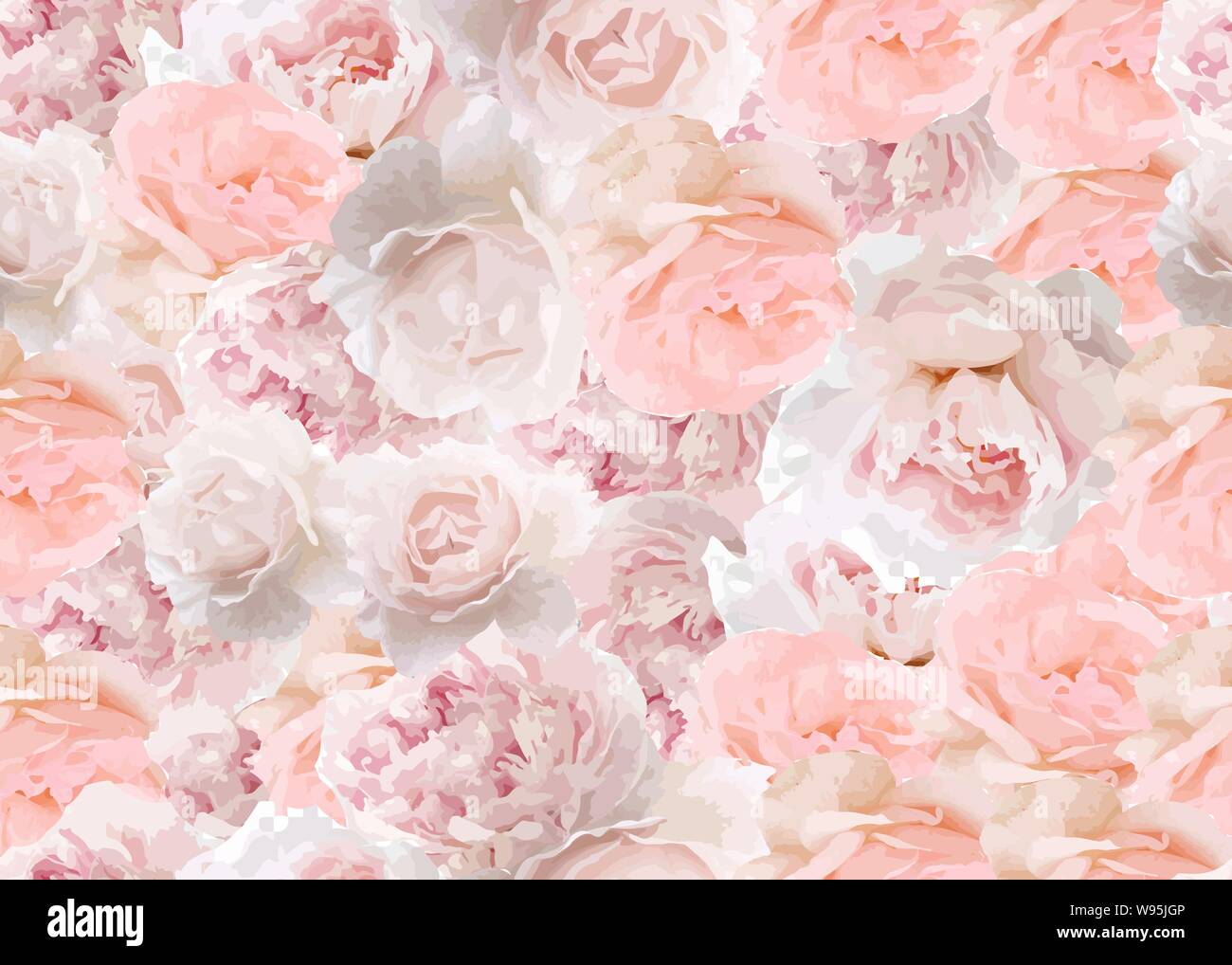 Roses seamless background. Tender pattern Stock Vector Image & Art - Alamy