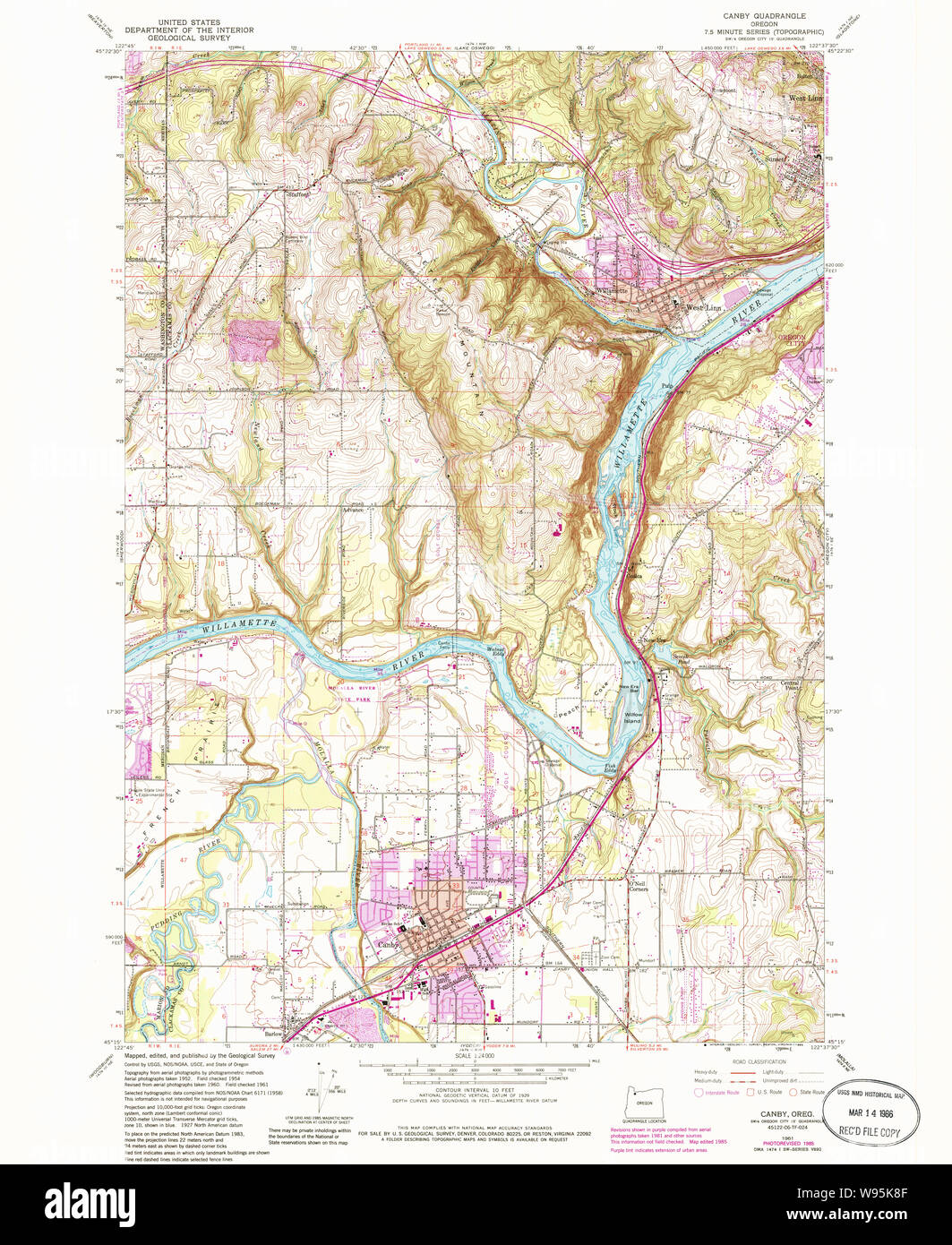 Map of canby hi-res stock photography and images - Alamy