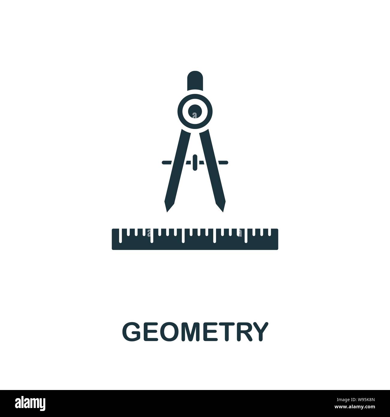 Geometry vector icon symbol. Creative sign from education icons ...