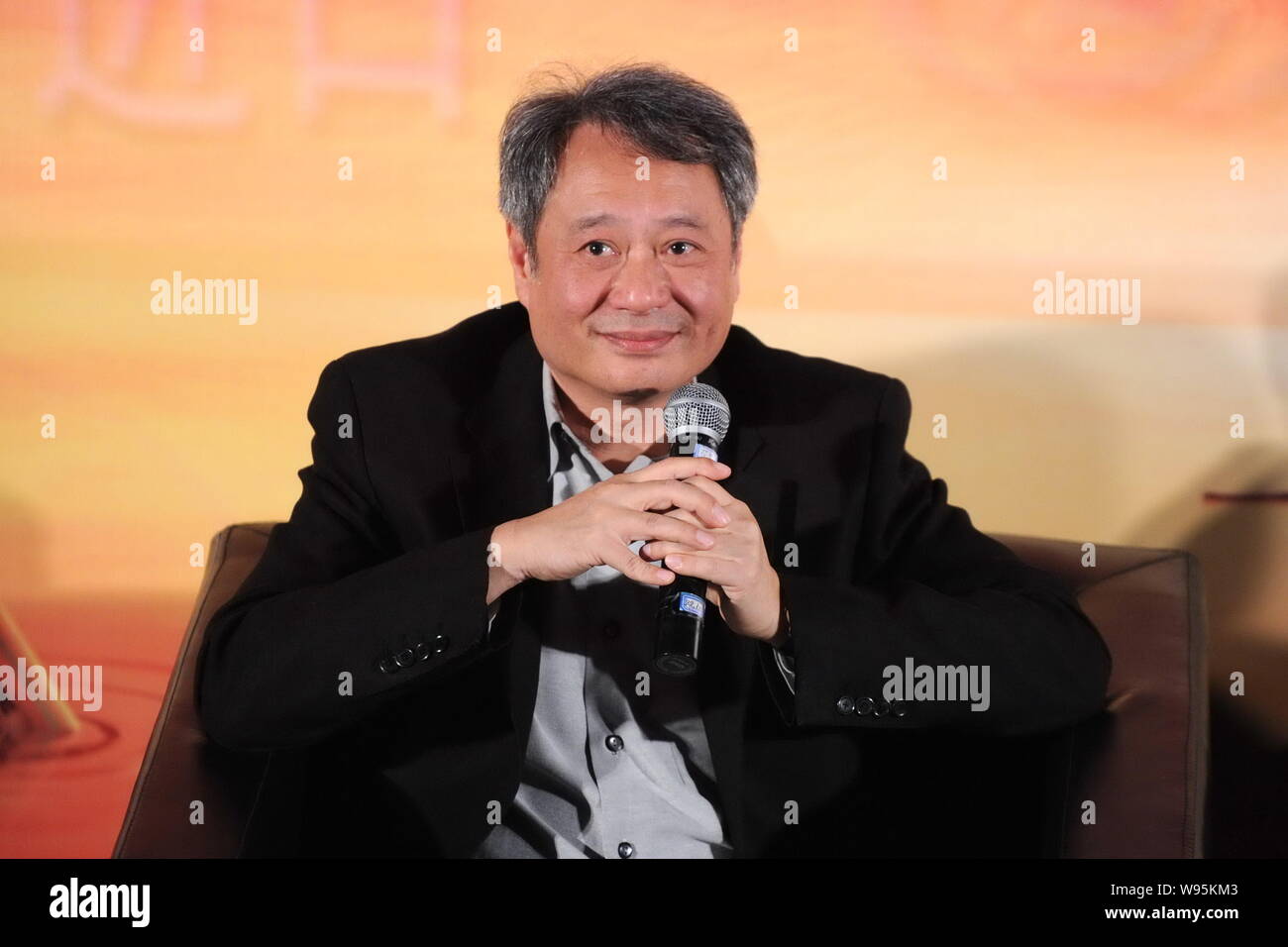 Taiwanese film director Ang Lee listens during a press conference for ...