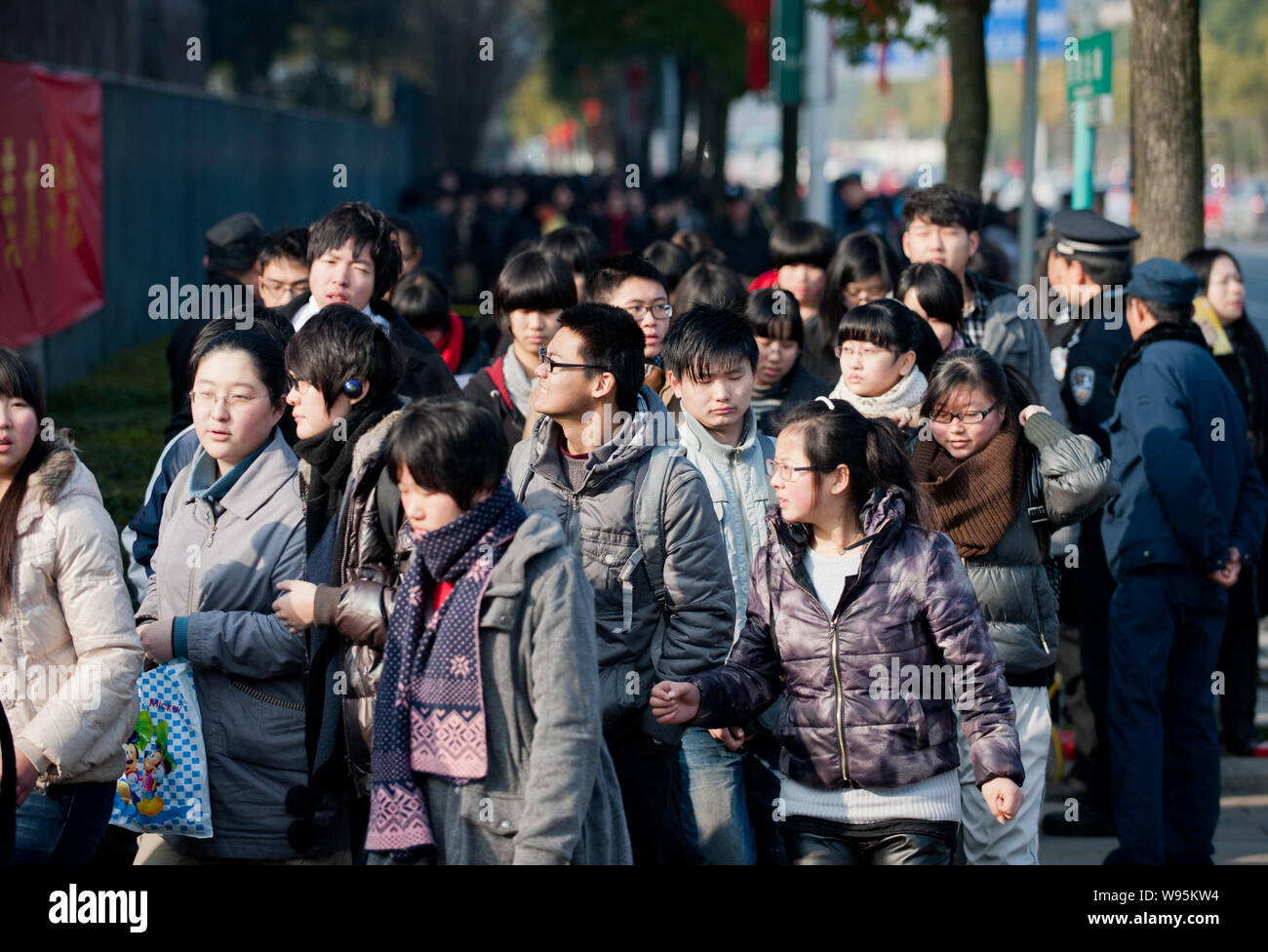 Undergraduate applicants line up to confirm their applicants ...