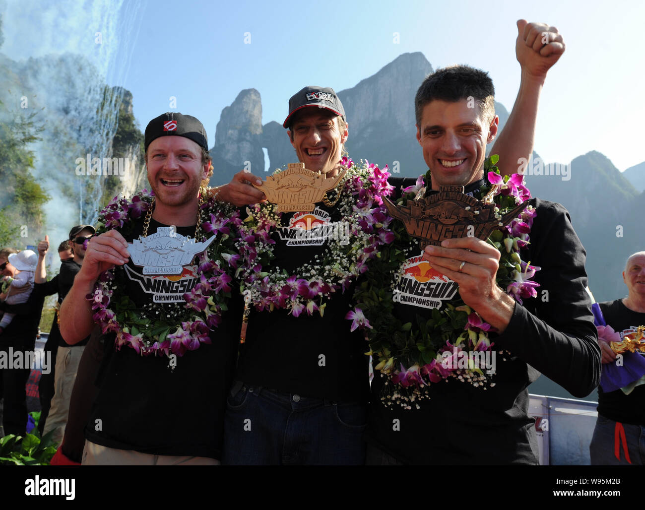 (From left) First runner-up Espen Fadnes of Norway, champion Julian ...